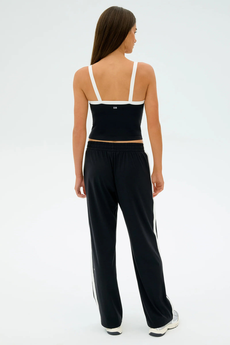 Splits 59 Maxi Track Pant- Black/ White– HyperLuxe Activewear