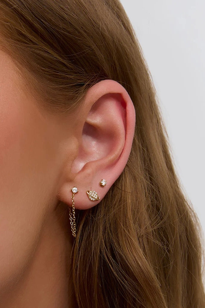 Arms of Eve Mia Chain Earrings- Gold– HyperLuxe Activewear
