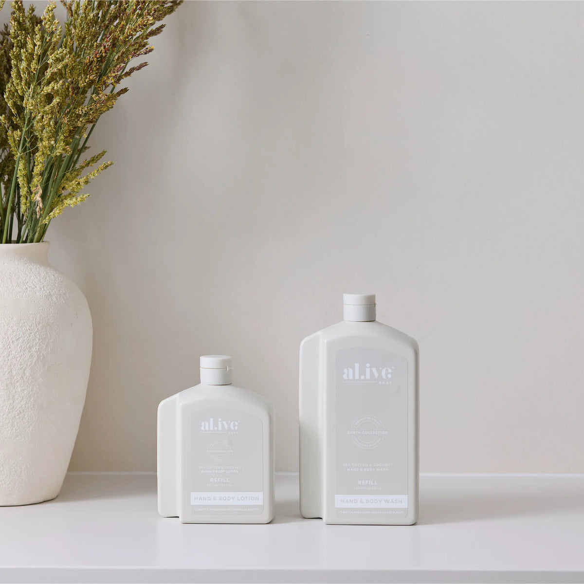 Al.ive Body 650ml Lotion Refill- Sea Cotton + Coconut– HyperLuxe Activewear