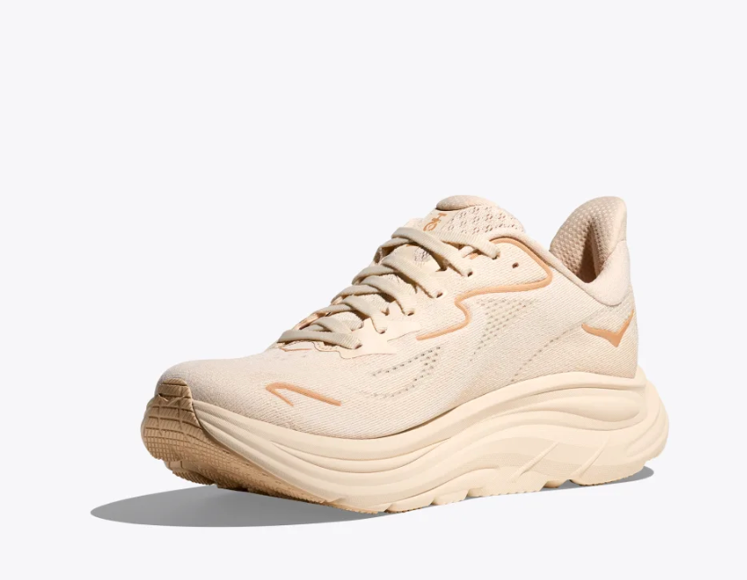 Hoka W Clifton 10 Sneaker- Vanilla/ Birch– HyperLuxe Activewear