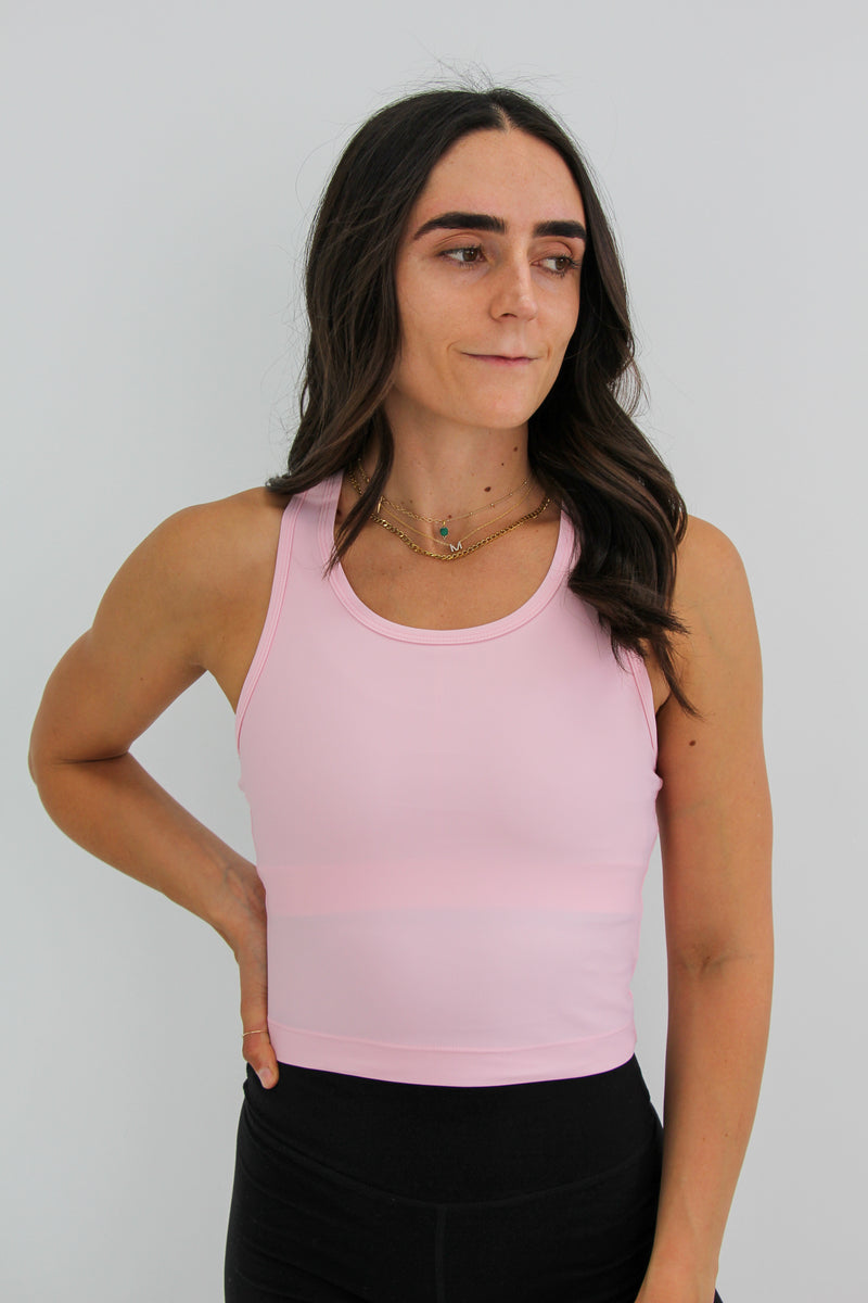 HyperLuxe Midi Eco Tank- Baby Pink– HyperLuxe Activewear